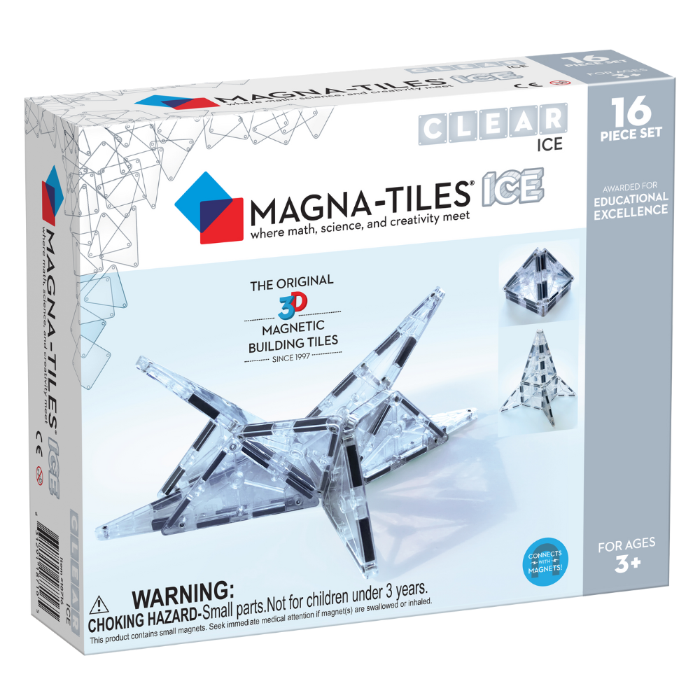 Tessere Magnetiche Traslucide - Ice - 16 Pezzi - Magna-Tiles – Millemamme