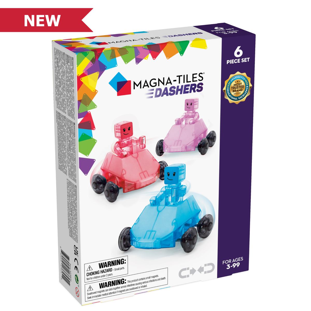 Tessere Magnetiche Traslucide - Macchinine magnetiche Dashers - 6 pezz ...