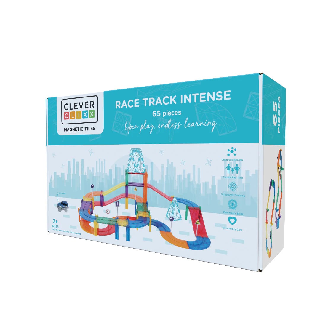 Tessere Magnetiche Traslucide - Race Track Intense Cleverclixx | 65 Pe ...