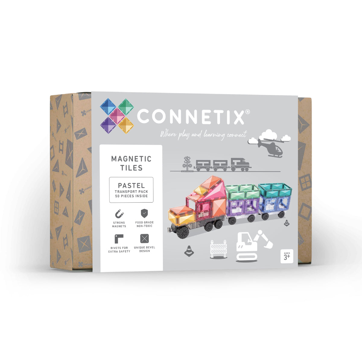 Tessere Magnetiche Traslucide Pastello - Transport Pack - 50 pz - Conn ...