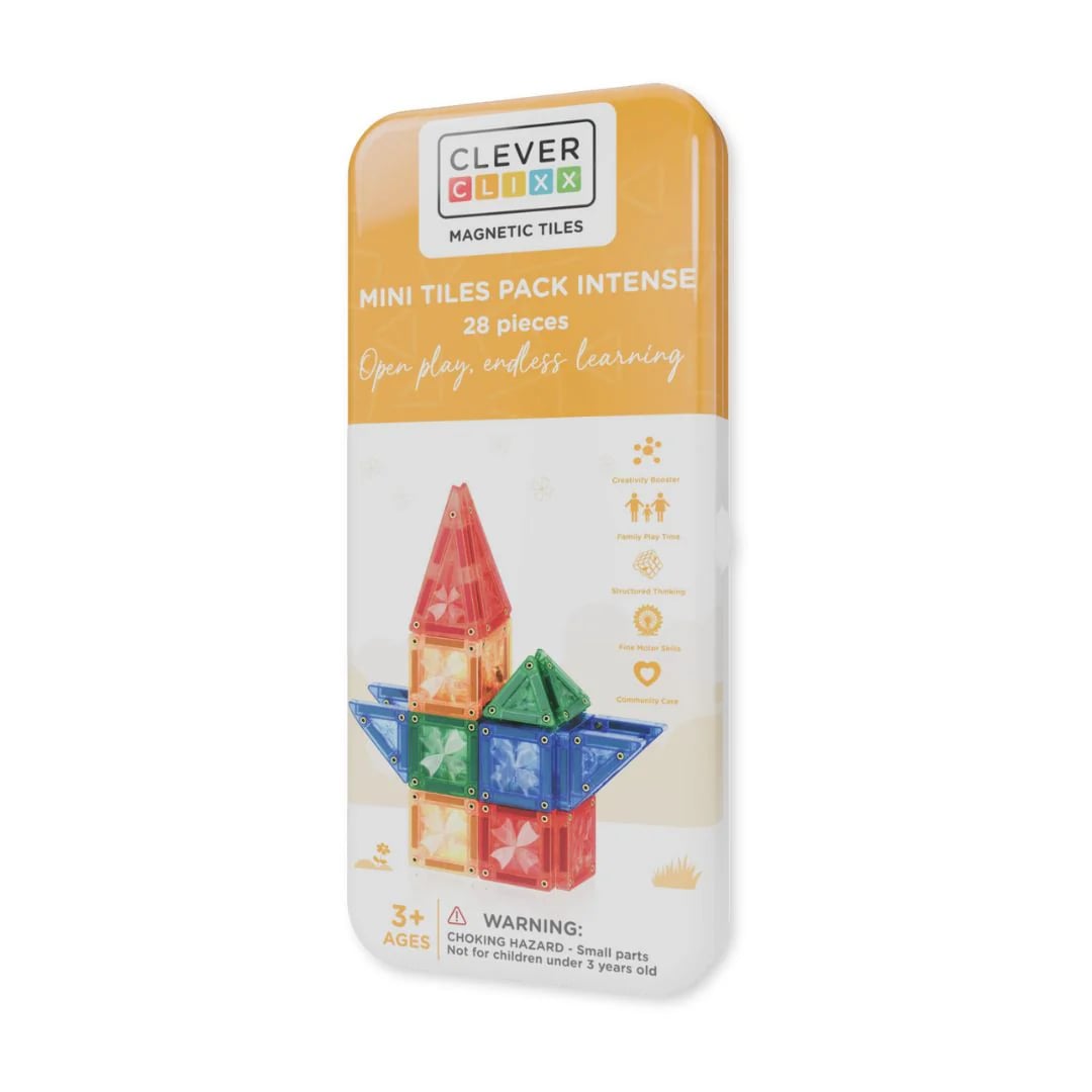 Tessere Magnetiche Traslucide - Mini Tiles Pack Intense 28 pezzi Cleve ...