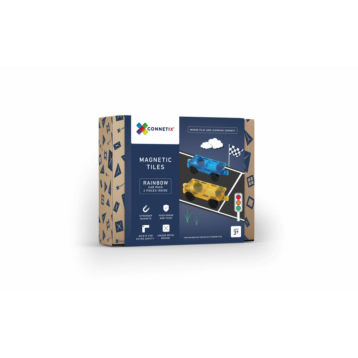 Tessere Magnetiche Traslucide - Car Pack 2 pezzi Connetix – Millemamme