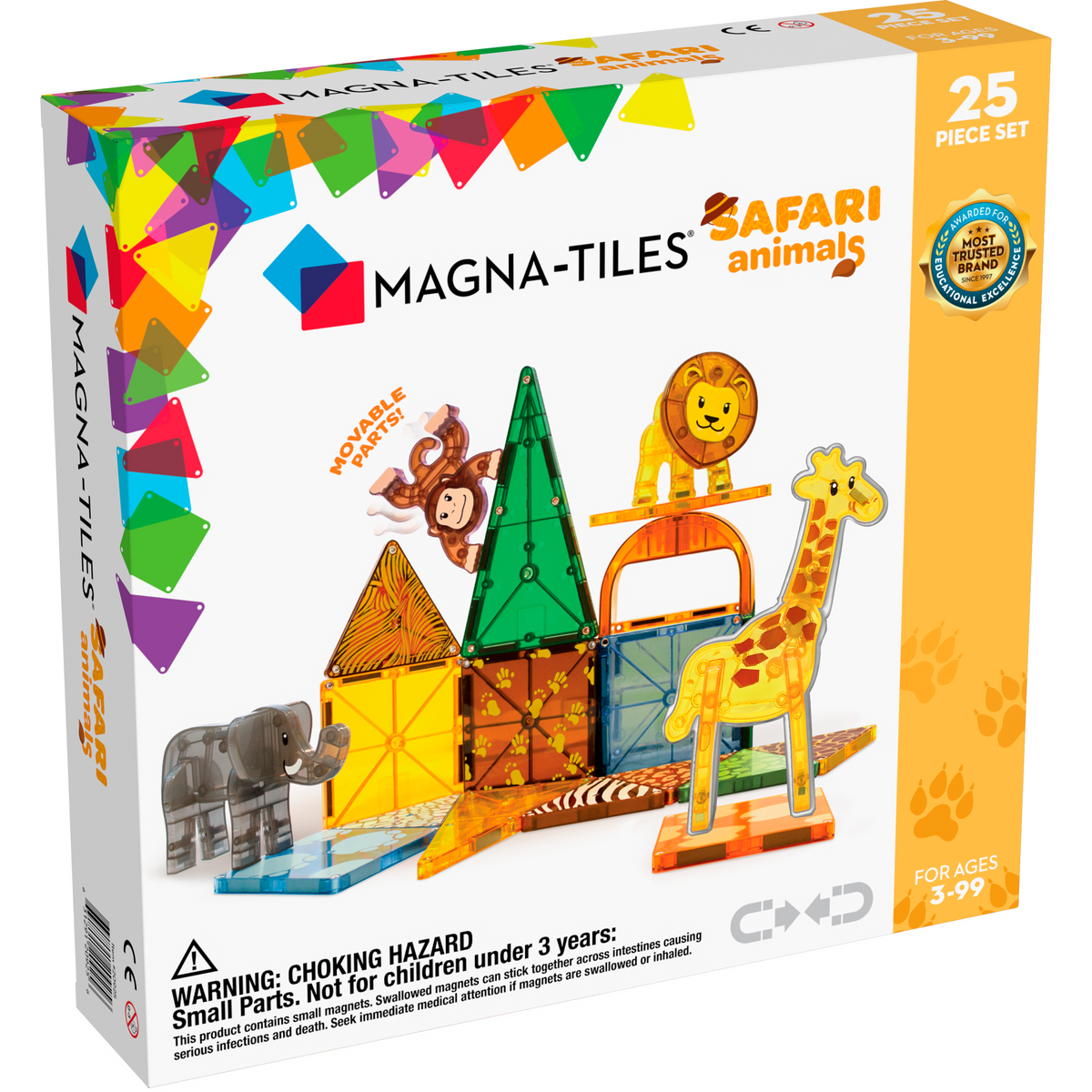 Tessere Magnetiche Traslucide - Animali della Savana- 25 Pezzi - Magna ...